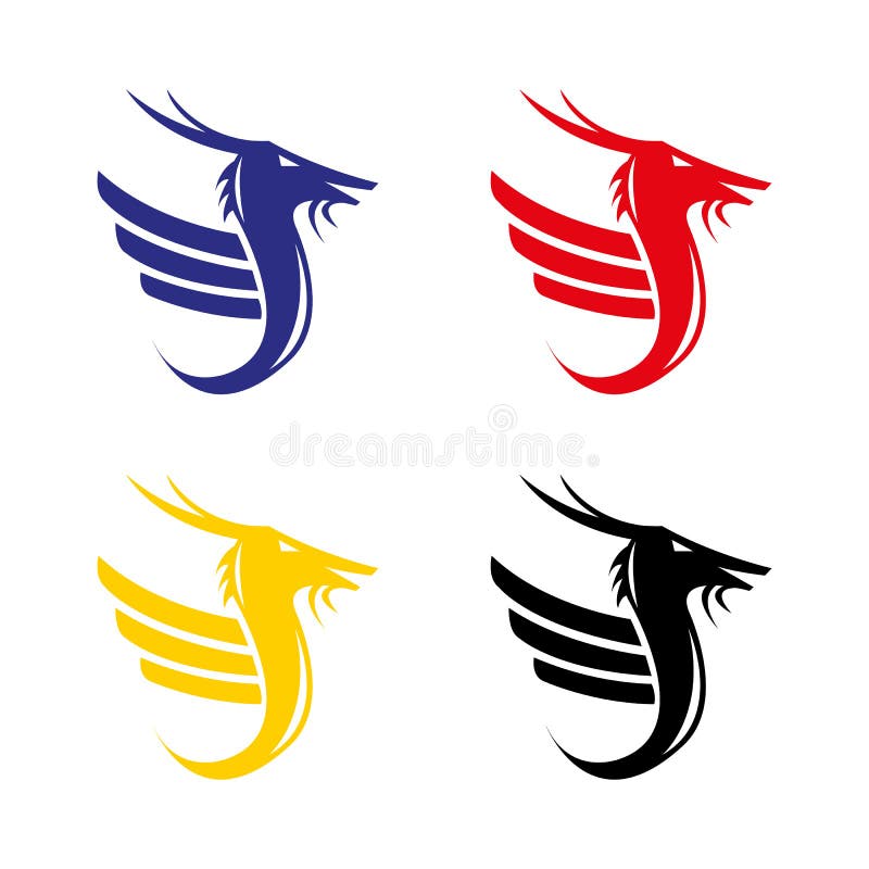 Dragon icons. stock vector. Illustration of patch, graphic - 41271650