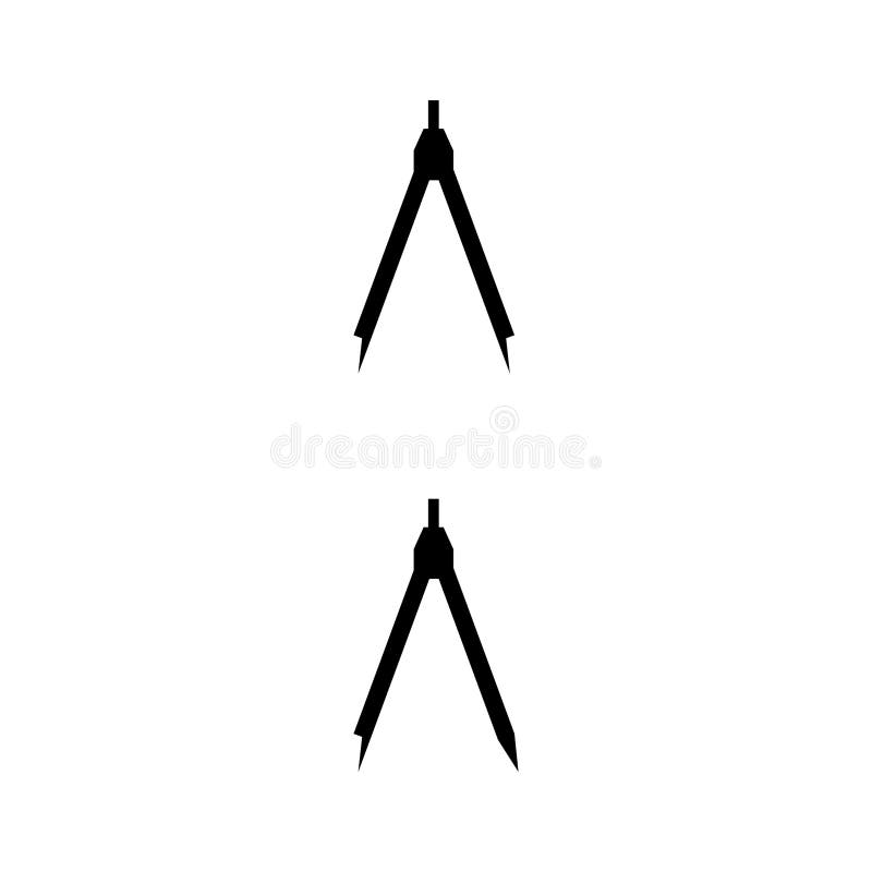 Geometry tool stock vector. Illustration of simple, compass - 284386370