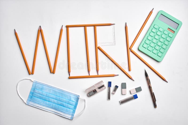 Set of Drawing Instruments Isolated on White Background. School Stock ...