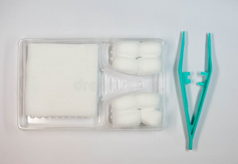 First aid on table stock image. Image of steril, tablefirst - 124875079