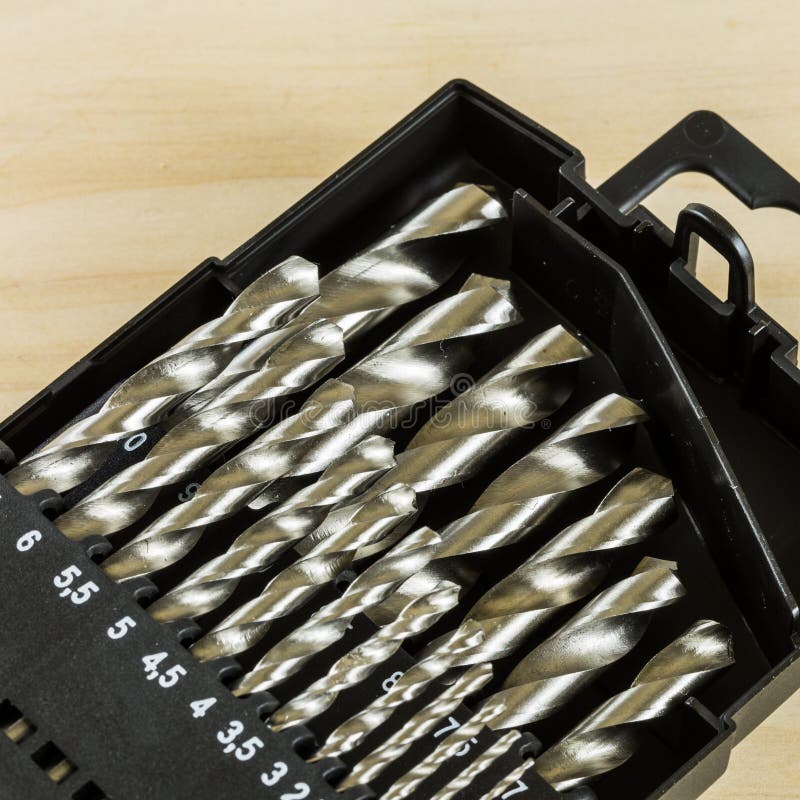 Set of drill bits stock image. Image of drill, conceptual - 57700423