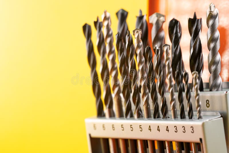 A Set of Drills of Different Diameters Stock Photo - Image of drill ...