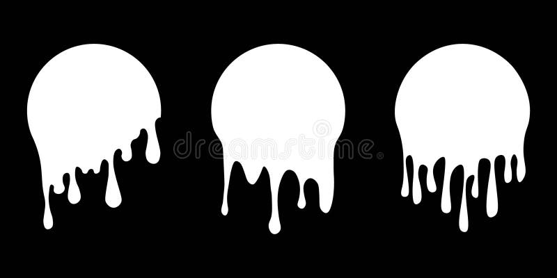 Set of Drip Square Labels. Paint Drip Stickers Stock Vector ...