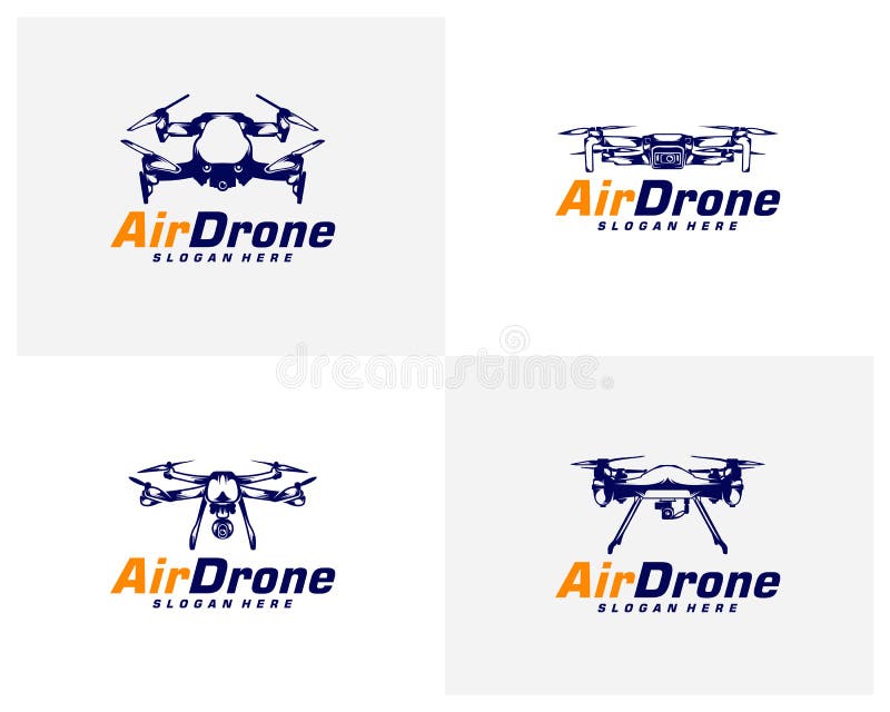 Set of Drone Logo Design Template. Photography Drone Icon Vector ...