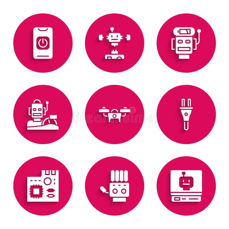 Set Drone, Mechanical Robot Hand, Robot, Electric Plug, Motherboard ... Set Drone, Mechanical Robot Hand, Robot, Electric Plug, Motherboard ...