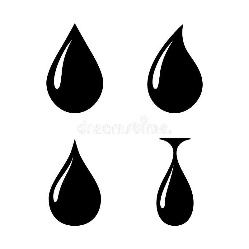 Set of drop icons stock vector. Illustration of ordinary - 118847344