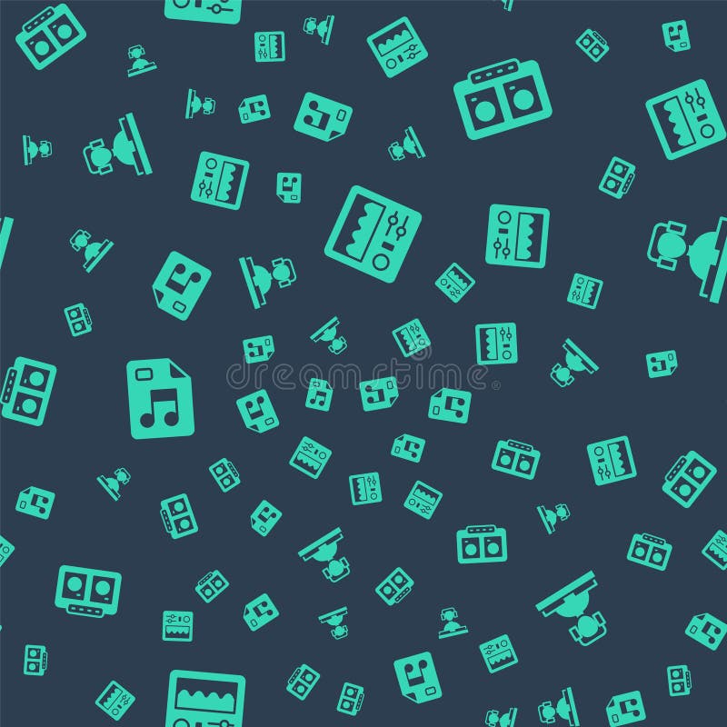 Set Drum Machine, DJ Remote and Mixing Music, MP3 File Document and ...