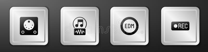 Set Drum Machine, Music Note, Tone, EDM Electronic Dance Music and ...