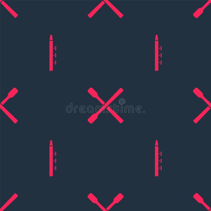 Set Drum and Drum Sticks and on Seamless Pattern. Vector Stock Vector ...