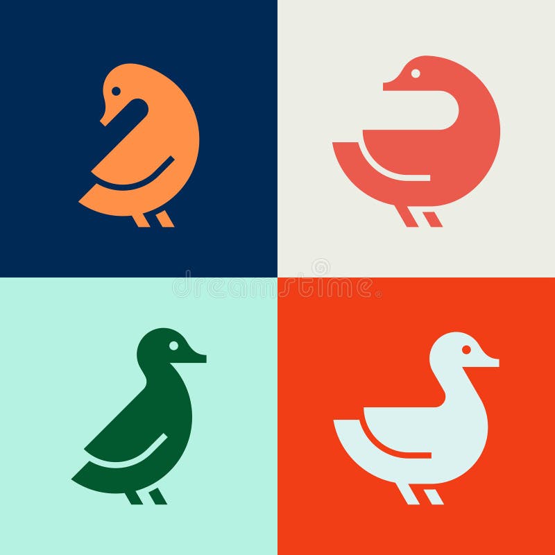 Set of Duck Logo stock vector. Illustration of simple - 274415586