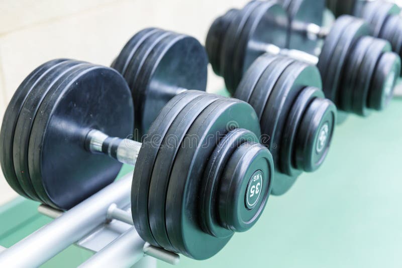 Set of dumb-bells stock photo. Image of metal, dumb, stay - 55957718