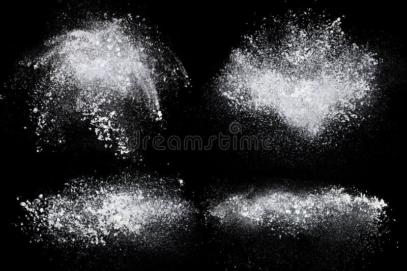 Set of Dust Powder Clouds Shaped Like Earth Map Stock Image - Image of ...