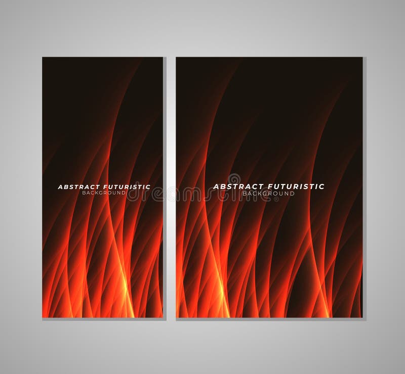 Set of Dynamic Fire Wave Dimension Background with Light Shadow Effect ...