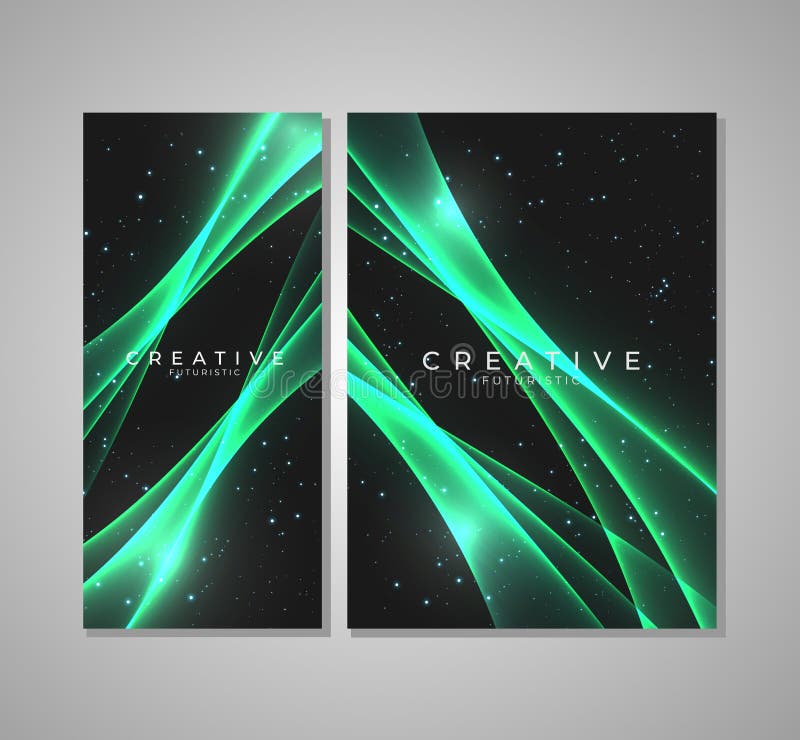 Set of Dynamic Wave Dimension Background with Light Shadow Effect ...