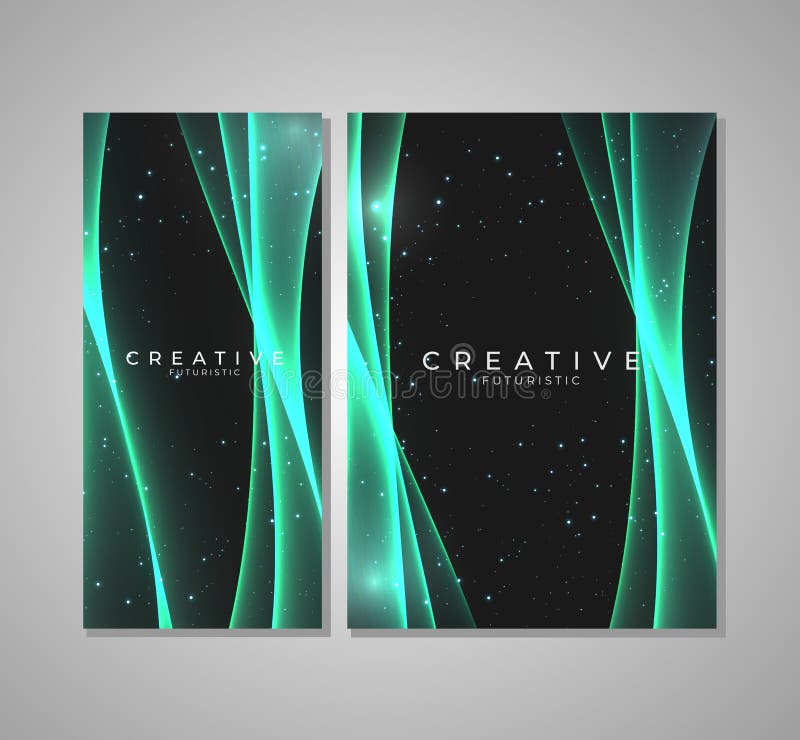 Set of Dynamic Wave Dimension Background with Light Shadow Effect ...