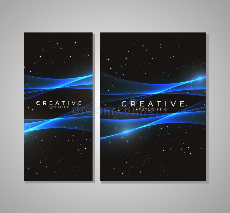 Set of Dynamic Wave Dimension Background with Light Shadow Effect ...