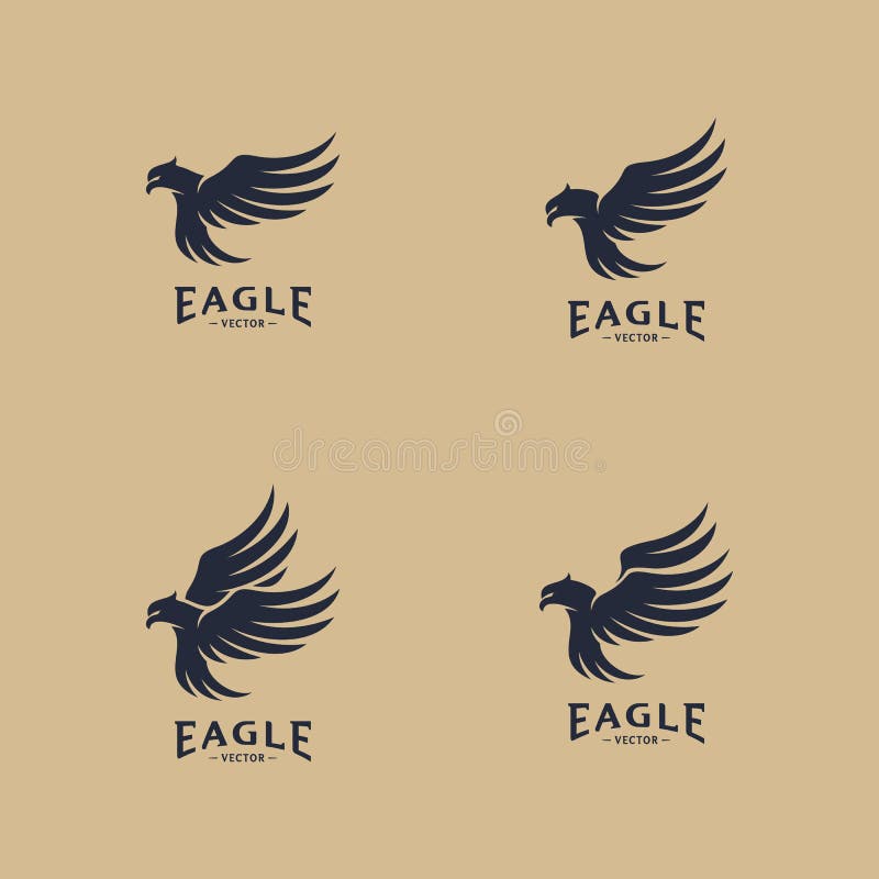 Set of Eagle Logo Design Vector. Eagle Logo Design Concepts Template ...