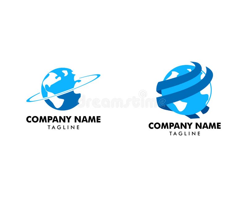 Earth logo template stock vector. Illustration of earth - 143429400