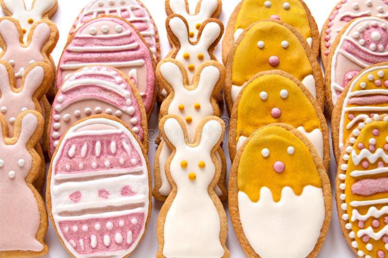 Colorful easter cookies stock image. Image of food, dessert - 49082851