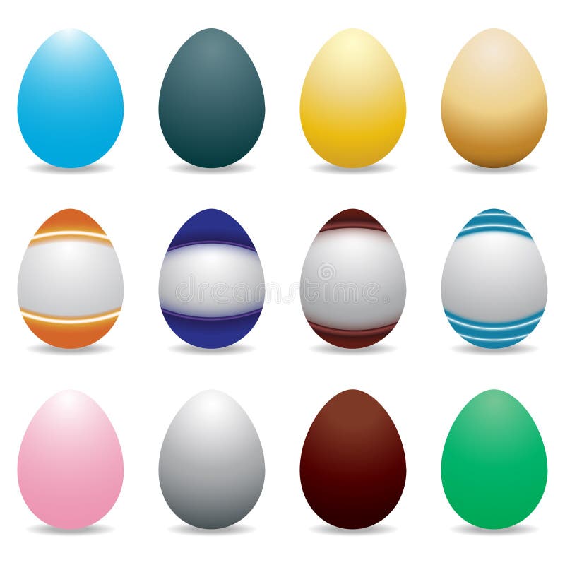 Set of Easter eggs stock vector. Illustration of decorative - 67078999