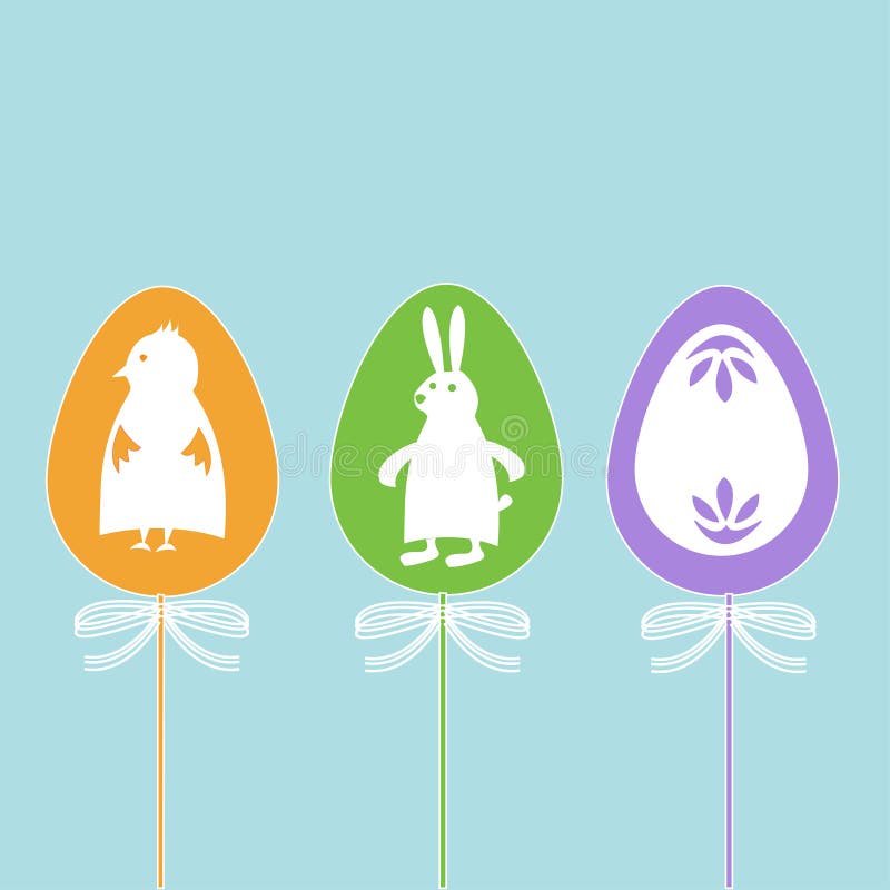 Set of easter elements stock vector. Illustration of chicken - 52039856