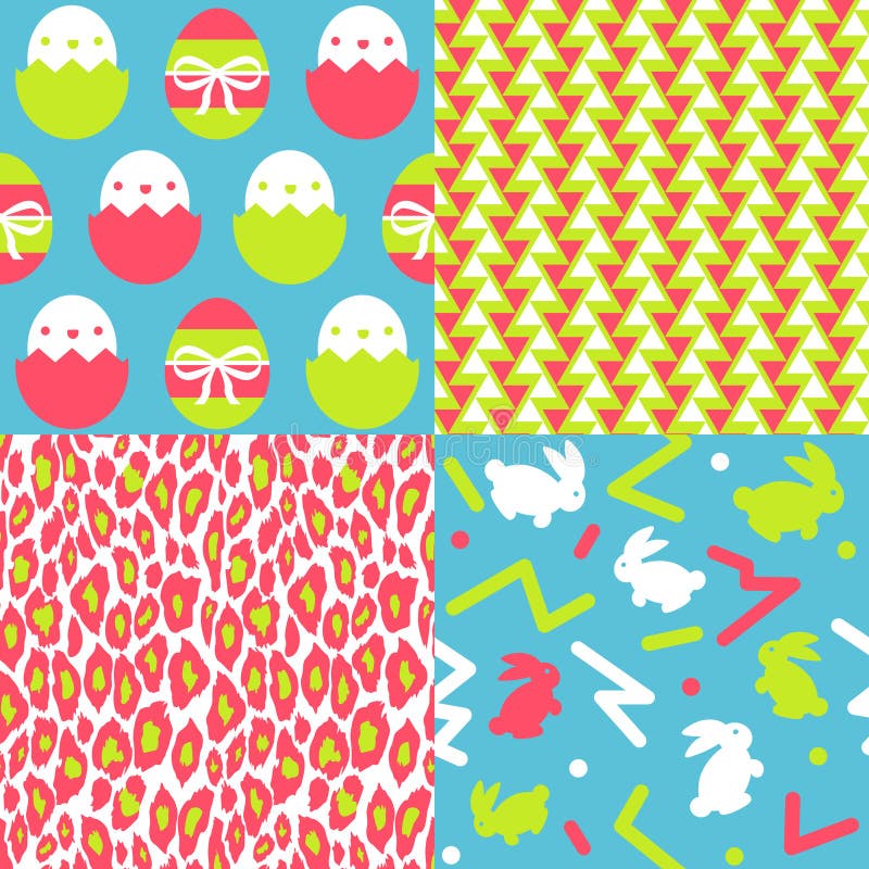 Easter Border Patterns stock vector. Illustration of tulip - 87541849