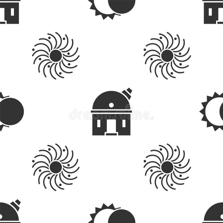 Set Eclipse of the Sun, Astronomical Observatory and Black Hole on ...