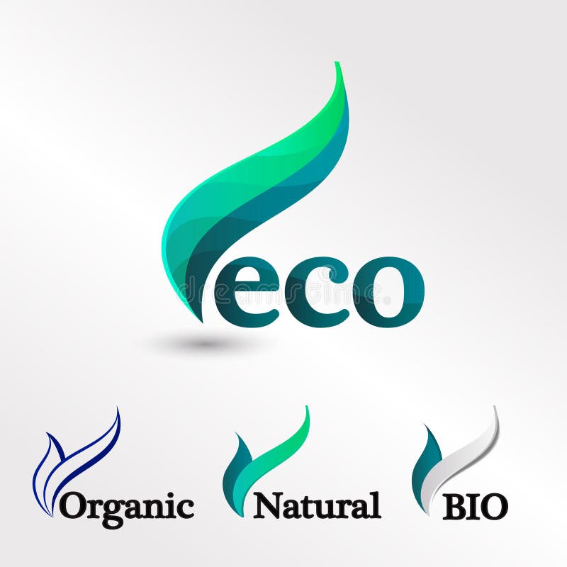 Set Eco logos stock illustration. Illustration of logotype - 82809226