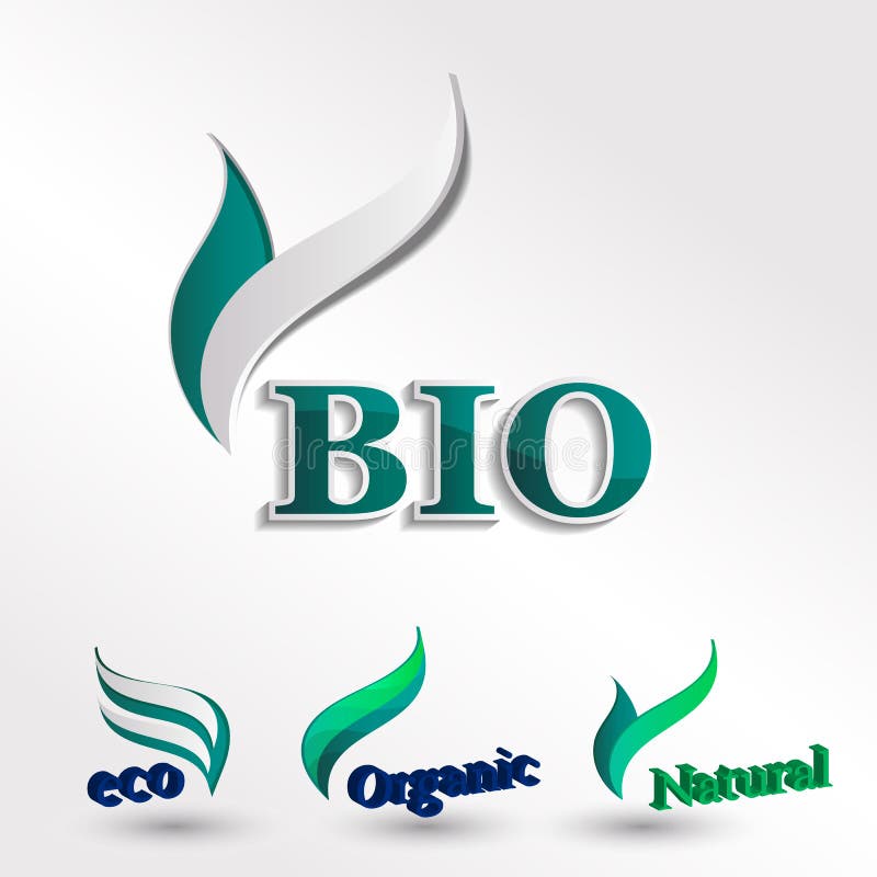 Set Eco logos stock illustration. Illustration of ecology - 82809254