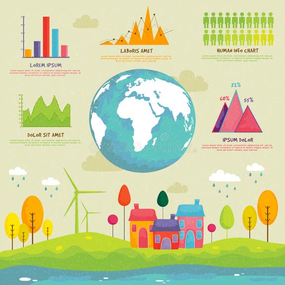 Set of Ecological Infographic Elements. Stock Illustration ...