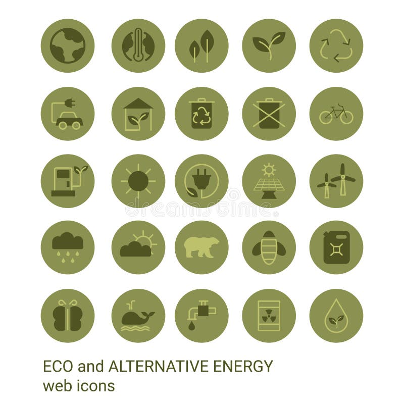 Ecology icons. stock vector. Illustration of green, bike - 62317182