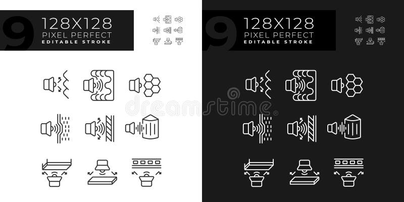 Soundproofing Icons Set, Simple Style Stock Vector - Illustration of ... Soundproofing Icons Set, Simple Style Stock Vector - Illustration of ...
