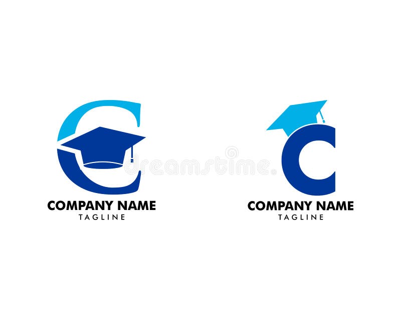 Education Initial Letter C Logo Design Stock Vector - Illustration of ...