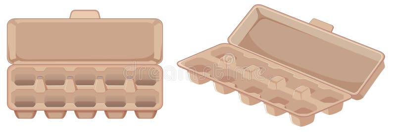 Egg Carton Cartoon Stock Illustrations – 862 Egg Carton Cartoon Stock ...