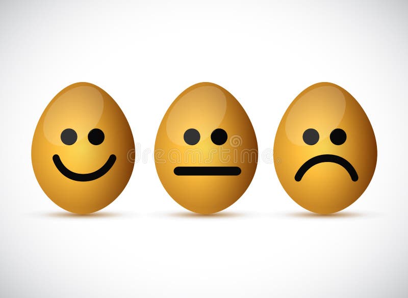 Set of Egg Faces Illustration Design Stock Illustration - Illustration ...