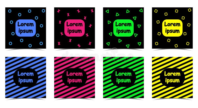 Eight banners stock vector. Illustration of beauty, floral - 4258195