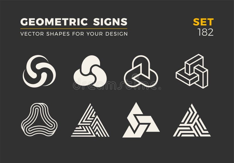 Set Geometric Signs, Labels, And Frames Stock Vector - Illustration of ... Set Geometric Signs, Labels, And Frames Stock Vector - Illustration of ...