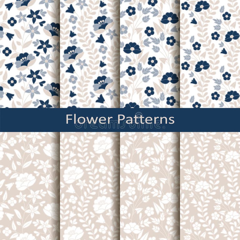 Seamless Design Flower Stock Illustrations – 1,079,701 Seamless Design ...
