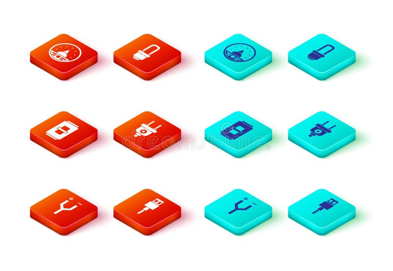 Set Electric Cable, USB Cord, Light Switch, Plug, LED Bulb and Ampere ...