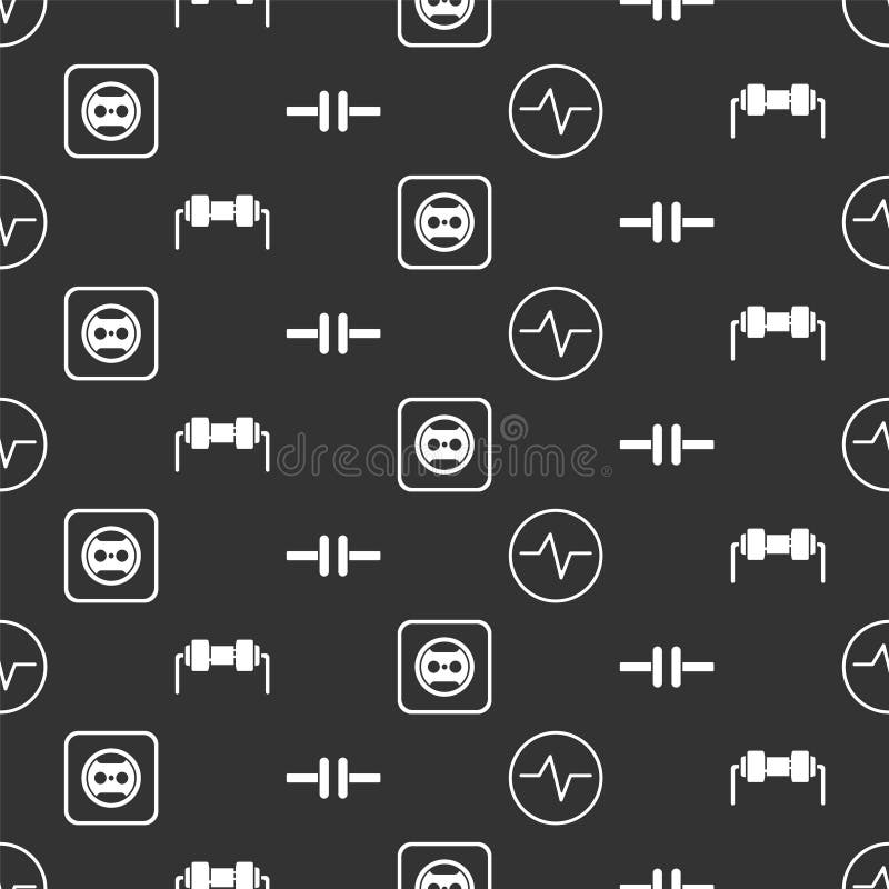 Set Electric Circuit Scheme, Resistor Electricity, Electrical Outlet ...