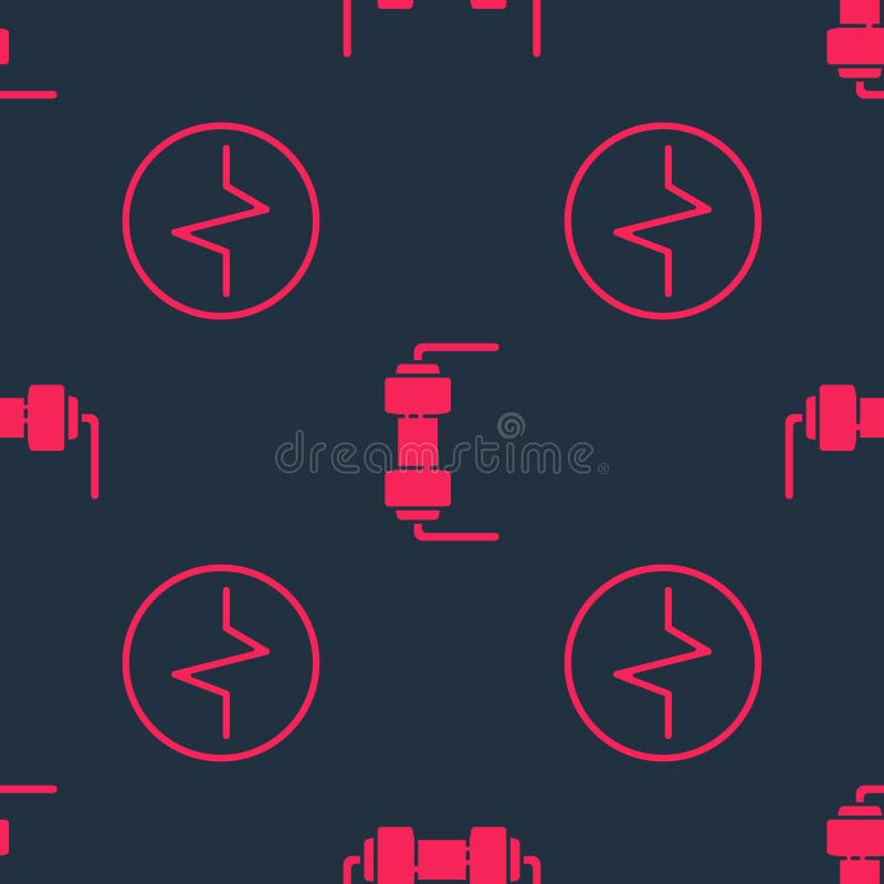 Set Electric Circuit Scheme and Resistor Electricity on Seamless ...