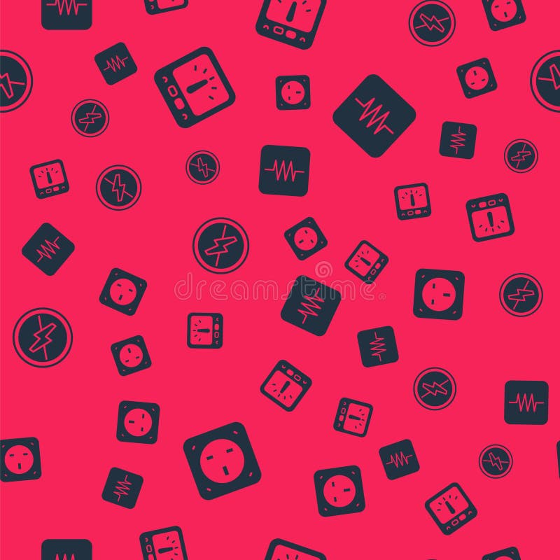 Set Electrical Outlet, Ampere Meter, Multimeter, No Lightning and ...