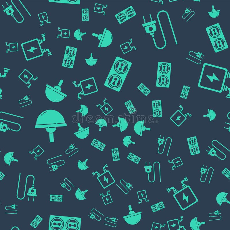 Set Electrical Outlet, Electric Plug, Light Emitting Diode and Electric ...