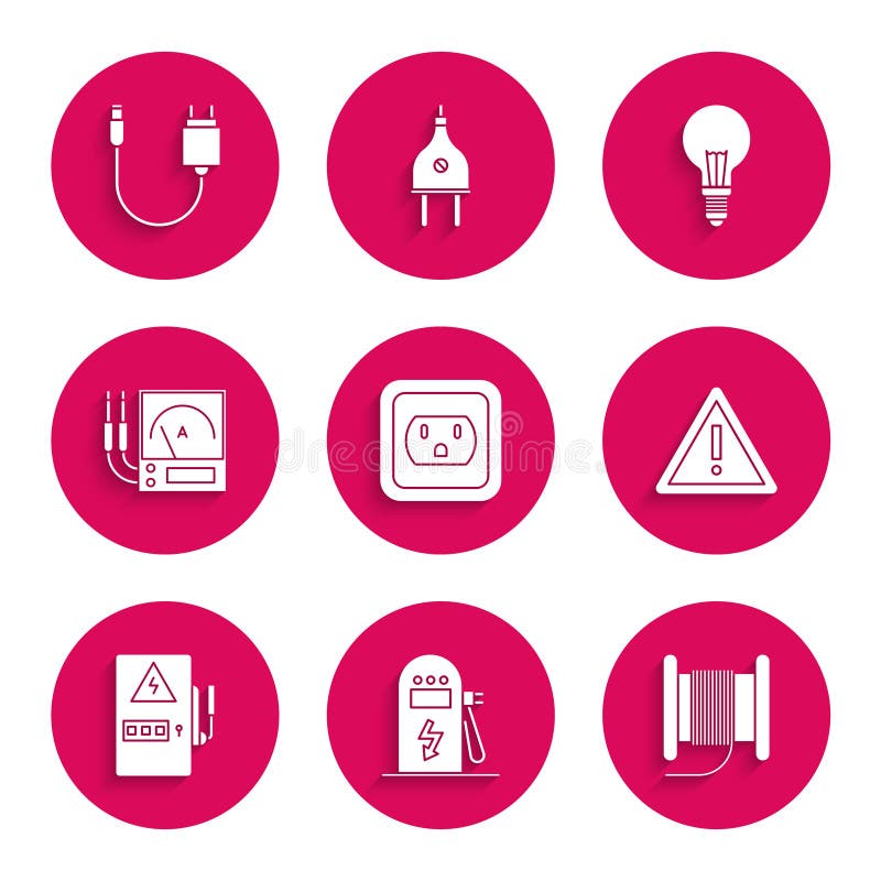 Set Electrical Outlet in the USA, Wire Electric Cable Reel or Drum ...