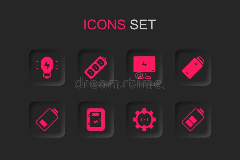 Set Electrical Panel, Extension, Creative Lamp Light Idea, Outlet ...