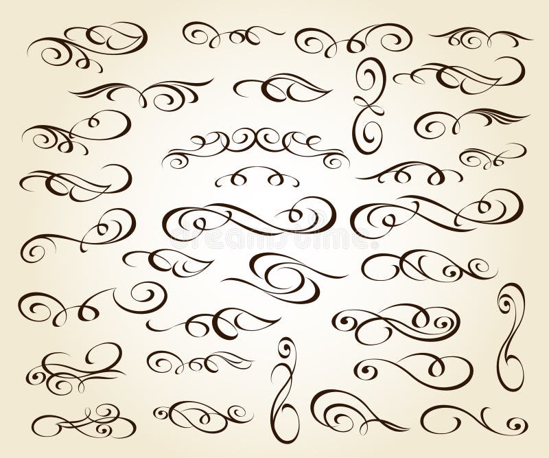 Set Elegant Design Elements for Your Projects.Vector Illustration Stock ...