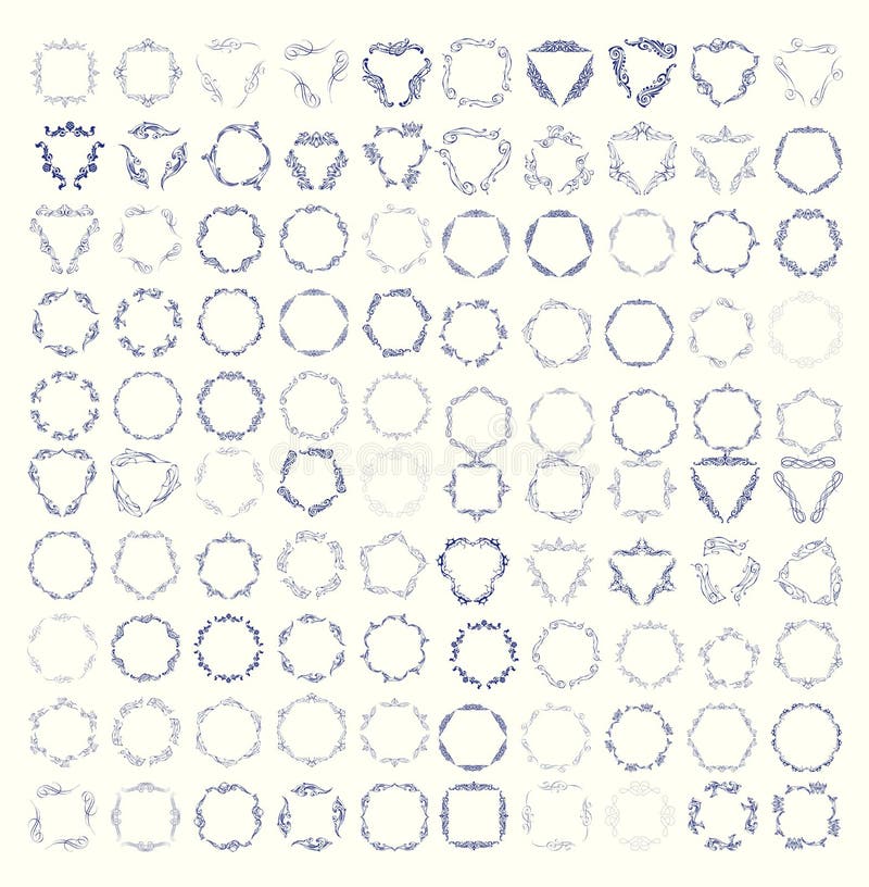 Big Bunch of Luxury, Simple and Elegant Monogram Design Templates ...