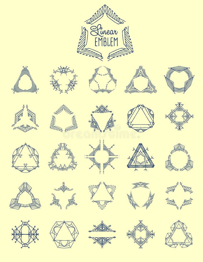 Set of Elegant Monogram Design. Vector Illustration. Stock Vector ...