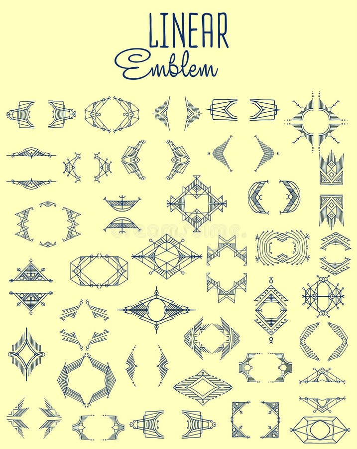 Set of Elegant Monogram Design. Vector Illustration. Stock Vector ...