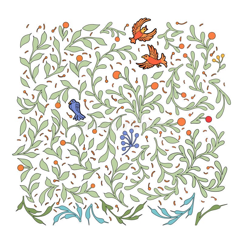 Stylized Medieval Plants Stock Illustrations – 118 Stylized Medieval ...